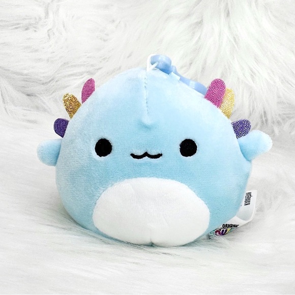 Squishmallows | Toys | Nwt 3 Irina The Blue Axolotl Squishmallow Clip ...